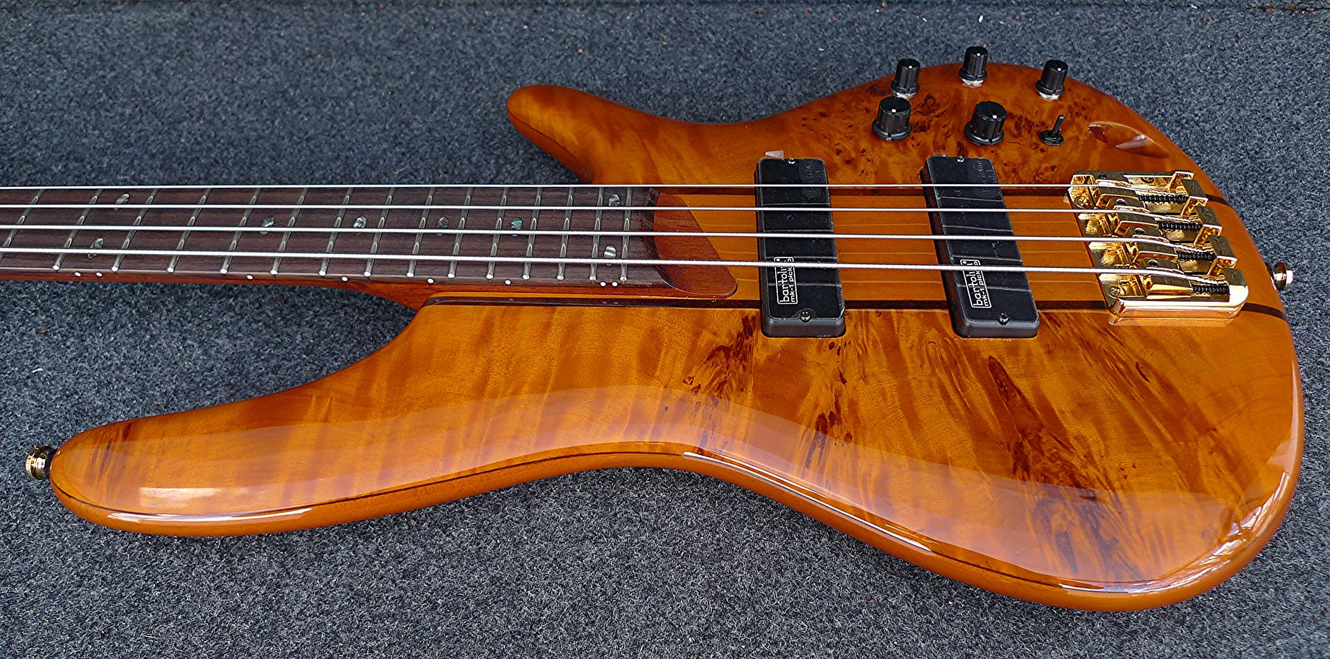 Ibanez Sr800 Am Amber Mahogany Body Electric Bass Guitar Bartolini Pickups Ebay
